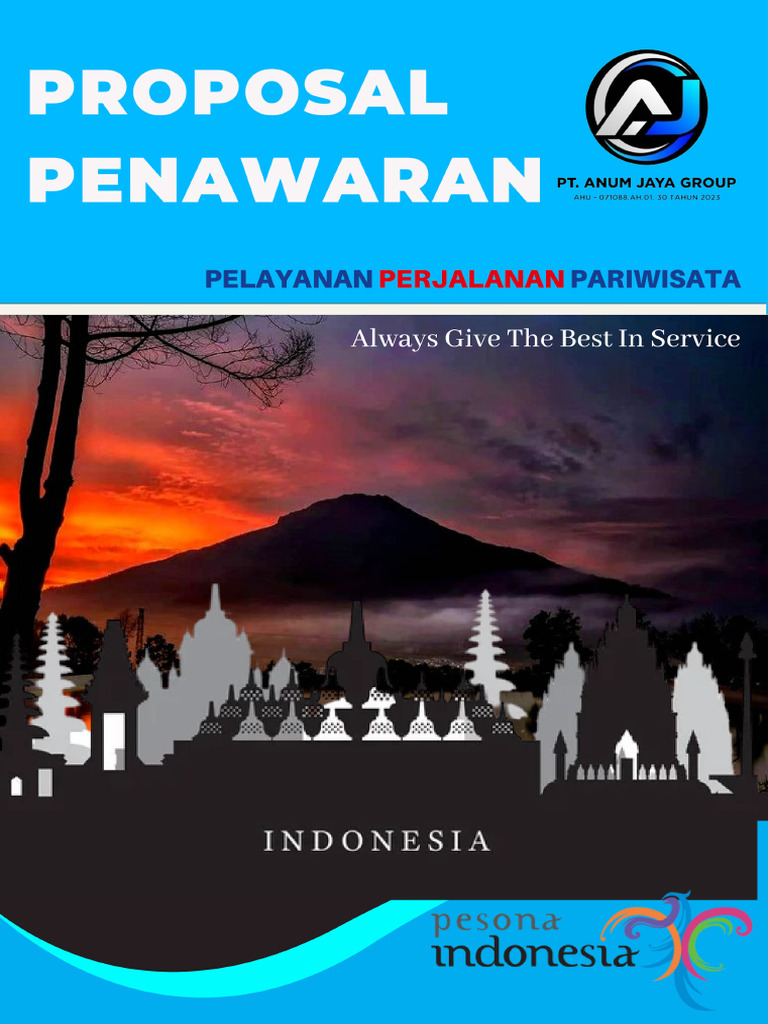 Penawaran Paket Wisata PT. Anum Jaya Group 2024 | PDF