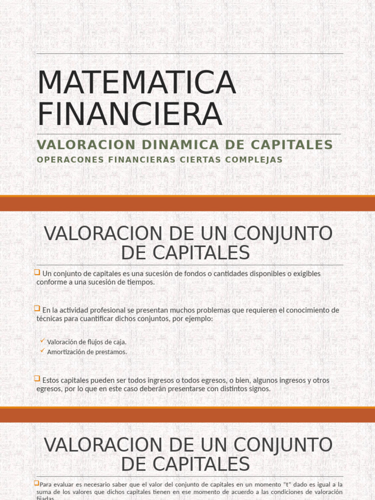 5.-Operaciones Financieras Ciertas Complejas | PDF | Tasa interna de retorno | Economias