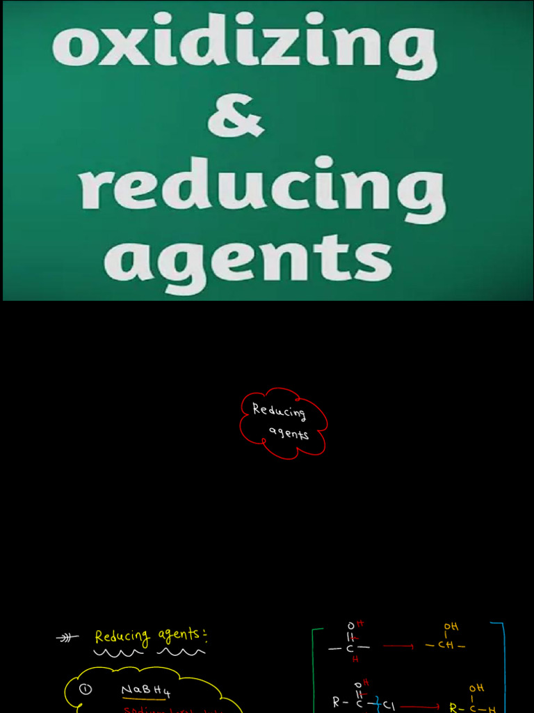 Reducing and Oxidising Agents | PDF