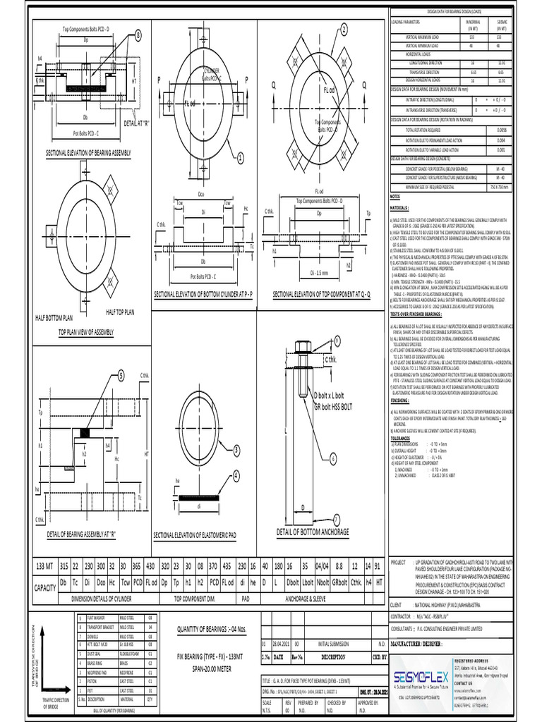 1004 - 133 MT Fixed Bearing | PDF | Bearing (Mechanical) | Materials