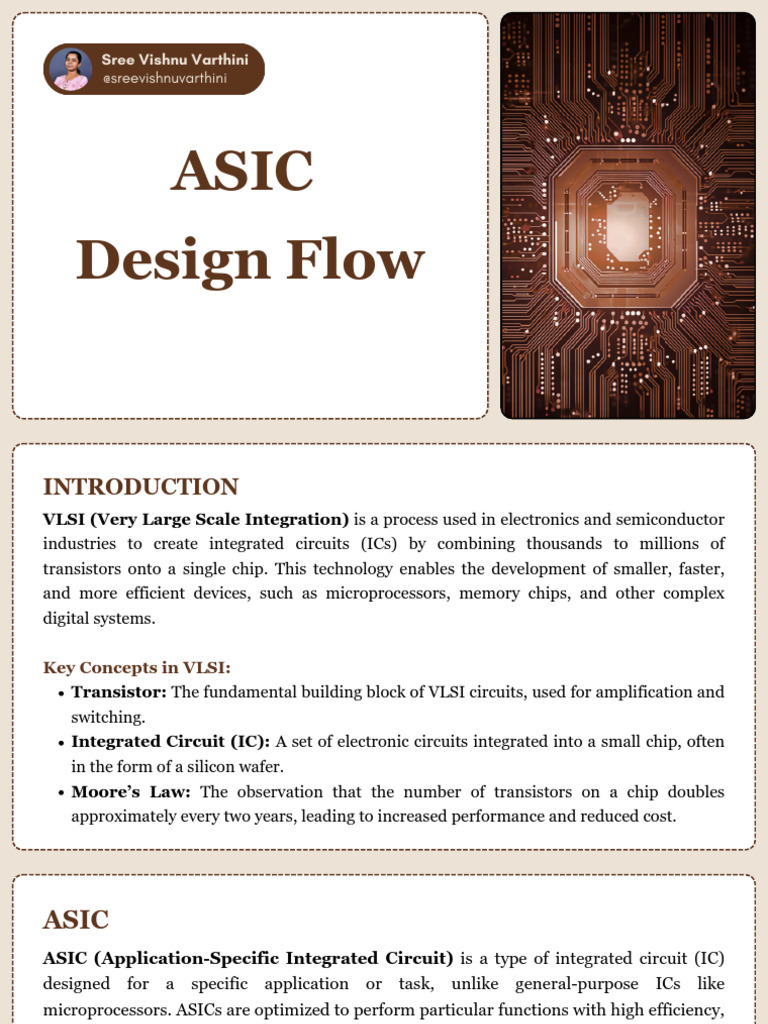 ASIC Design Flow Explained | PDF | Integrated Circuit | Hardware ...