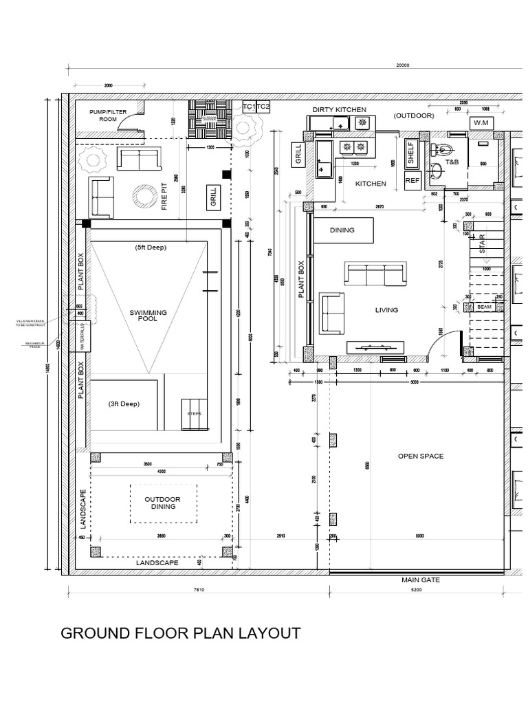 GF Floor Plan Lot-1 & Lot-2 | PDF