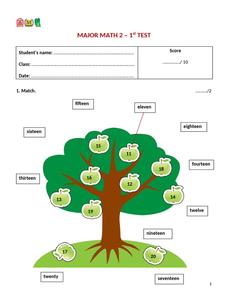 Major Math Grade 2 - 1st Test | PDF | Chess Theory | Chess
