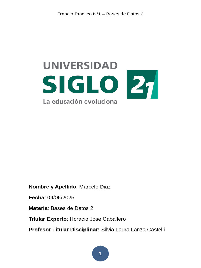 TP1 Bases de Datos 2 | PDF | Bases de datos | Margen bruto