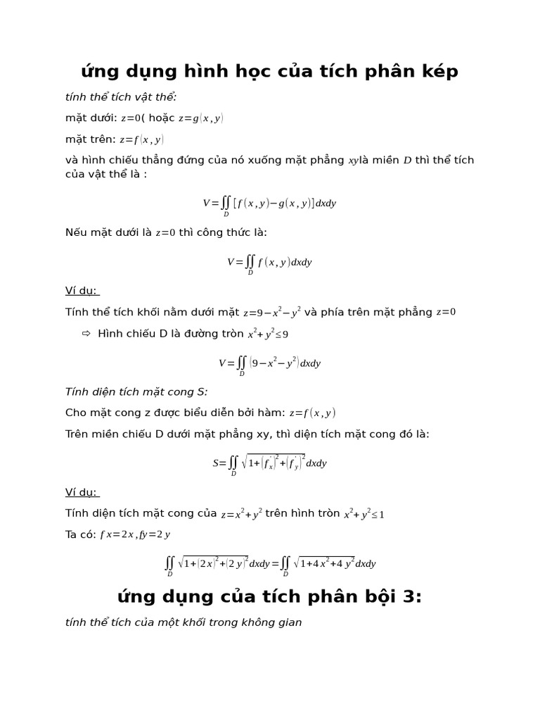 NG D NG Tích Phân | PDF