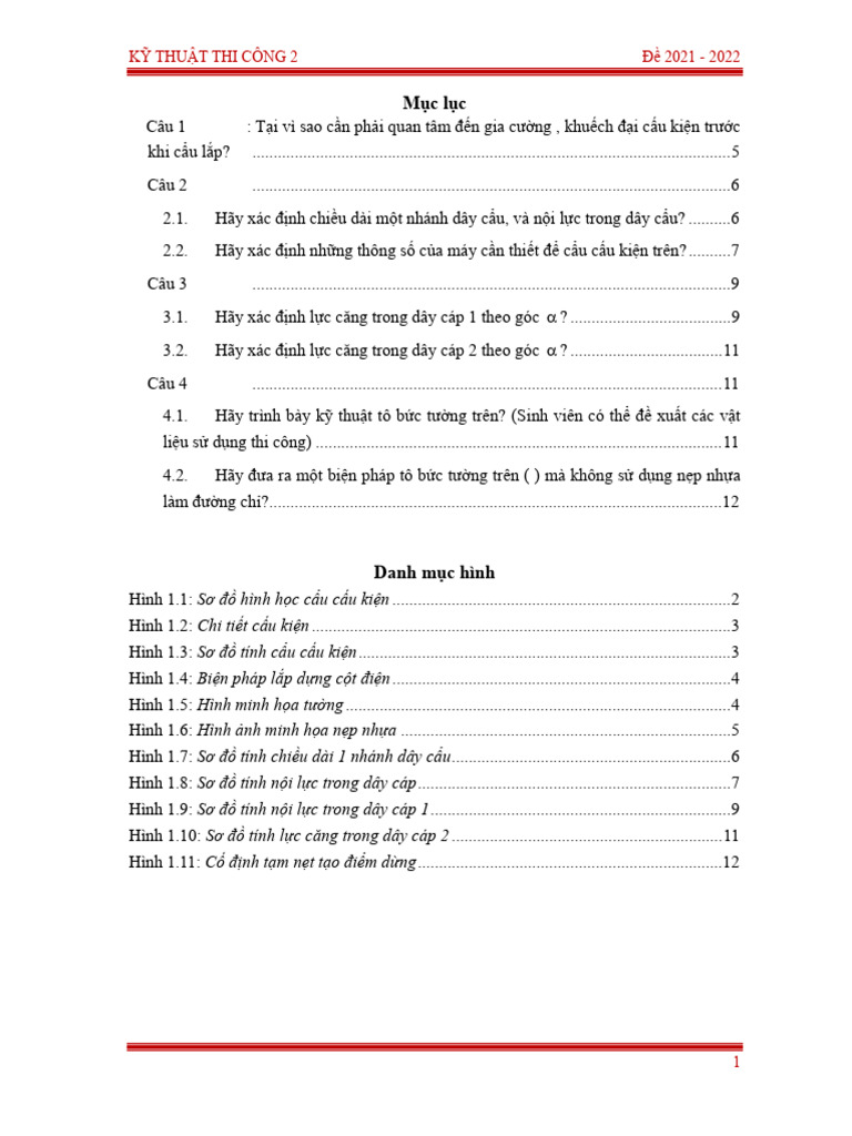 Đề Và Lời Giải KTTC 2 - Đề Năm 2021 - 2022 | PDF