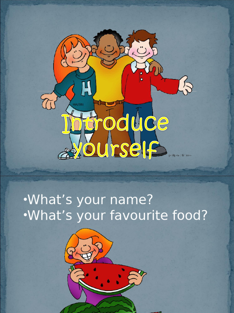 Introduce Yourself PPT Fun Activities Games Games Role Plays Drama and ...