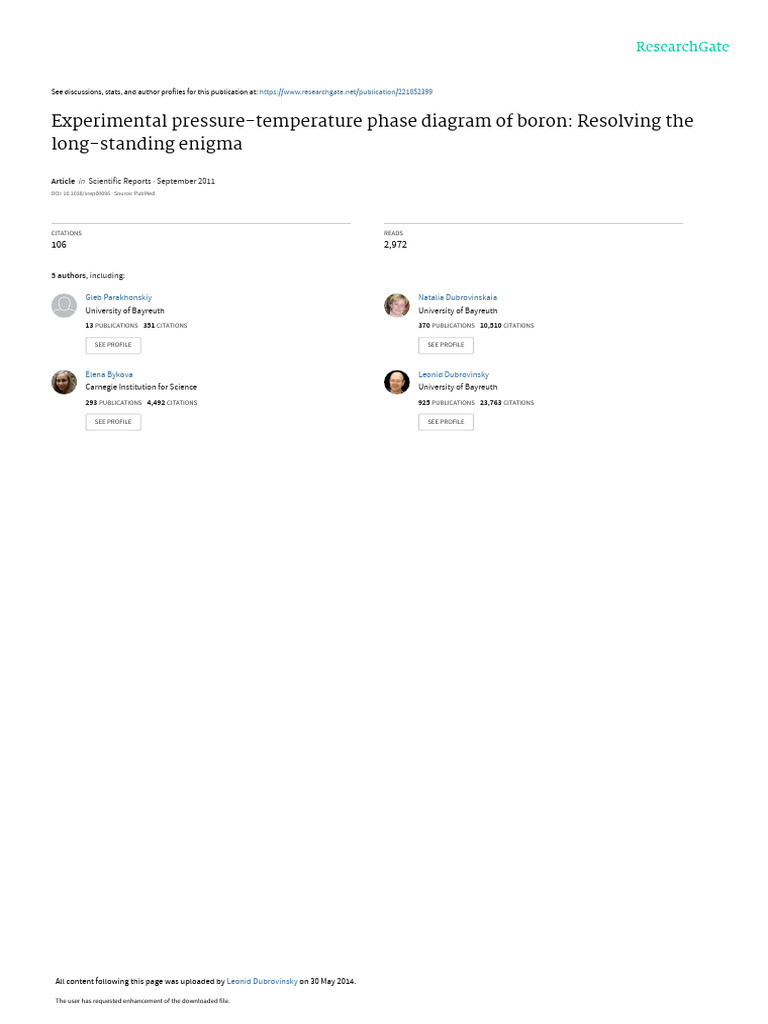 Crystalline and Amorphous Boron Transition | PDF | Transmission ...