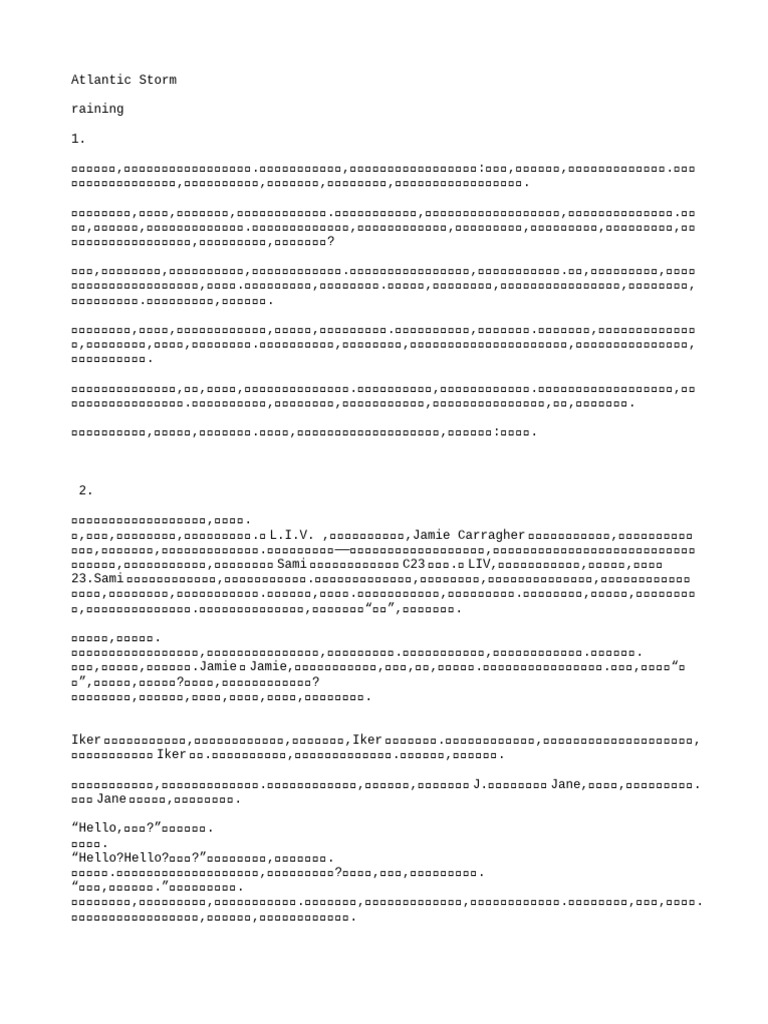 Atlantic Storm | PDF