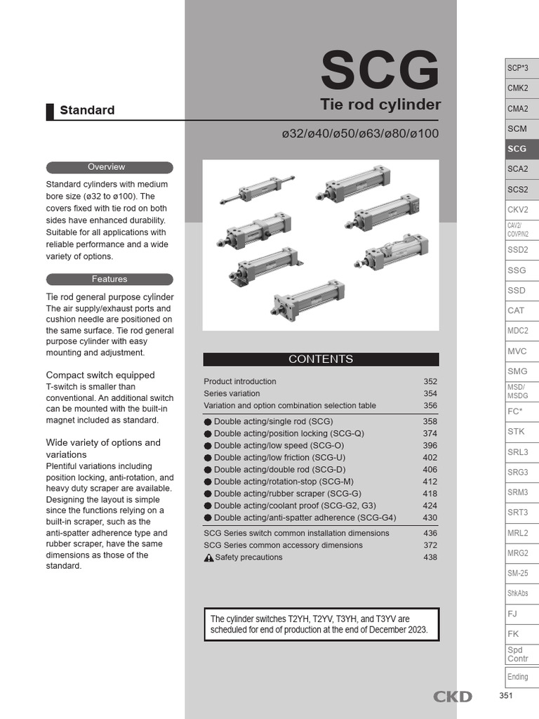 SCG Series Catalog (3MB) | PDF | Mechanical Engineering