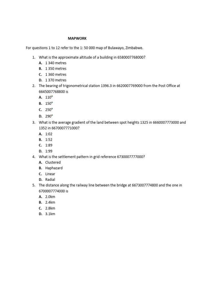 Form 3 Zimsec Paper 1 B | PDF