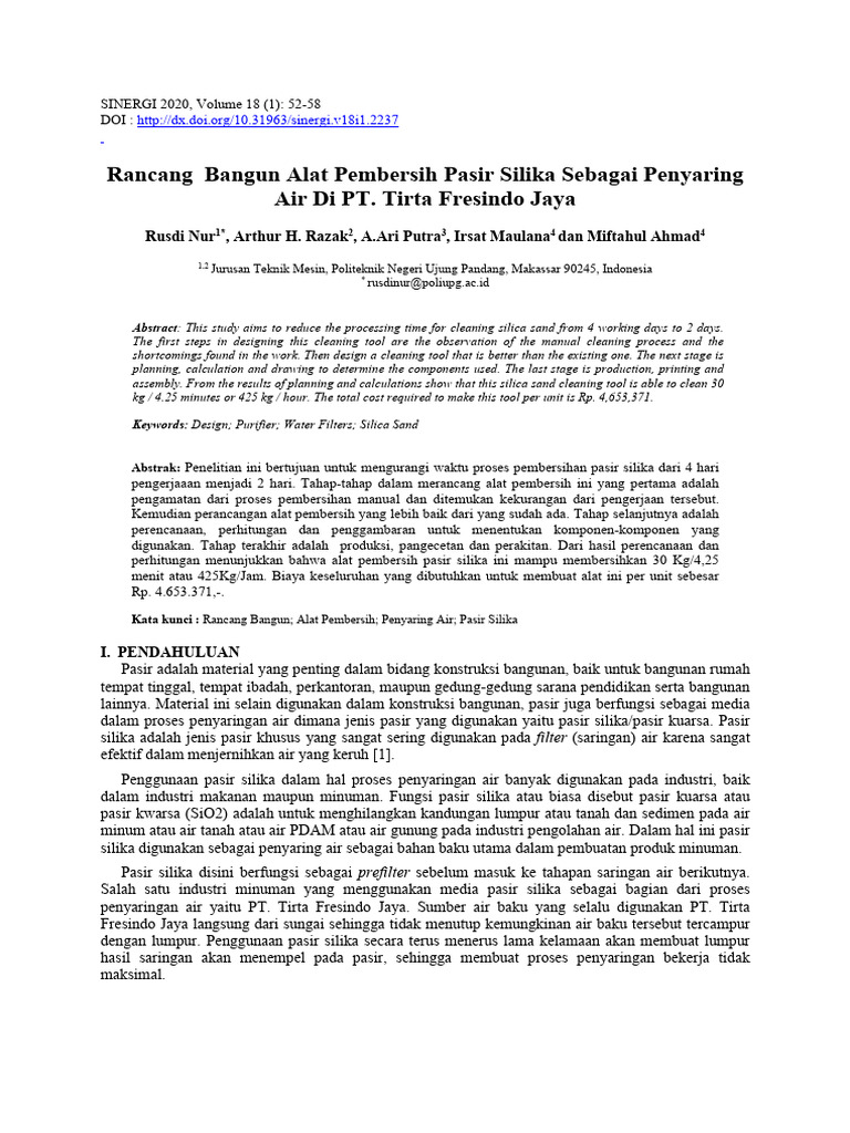 Pencucian Silika Arman,+6.+SInergi+April+2020+MRN MAH MRN+Review | PDF