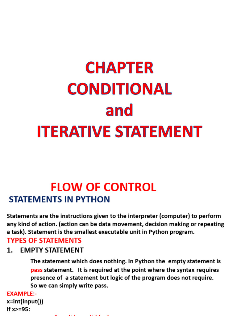9 Session Flow of Control Part 1 | PDF | Control Flow | Python ...