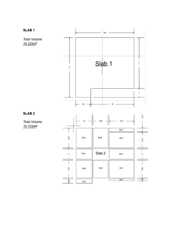 SLAB Drawing | PDF