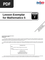 Math 5-Lesson-Exemplar-Q2-W6 | PDF | Division (Mathematics) | Mathematics