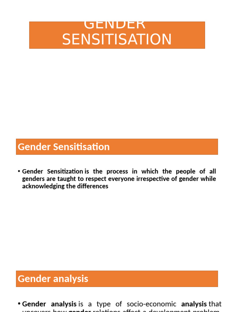 C-2 Gender Sensitisation | PDF