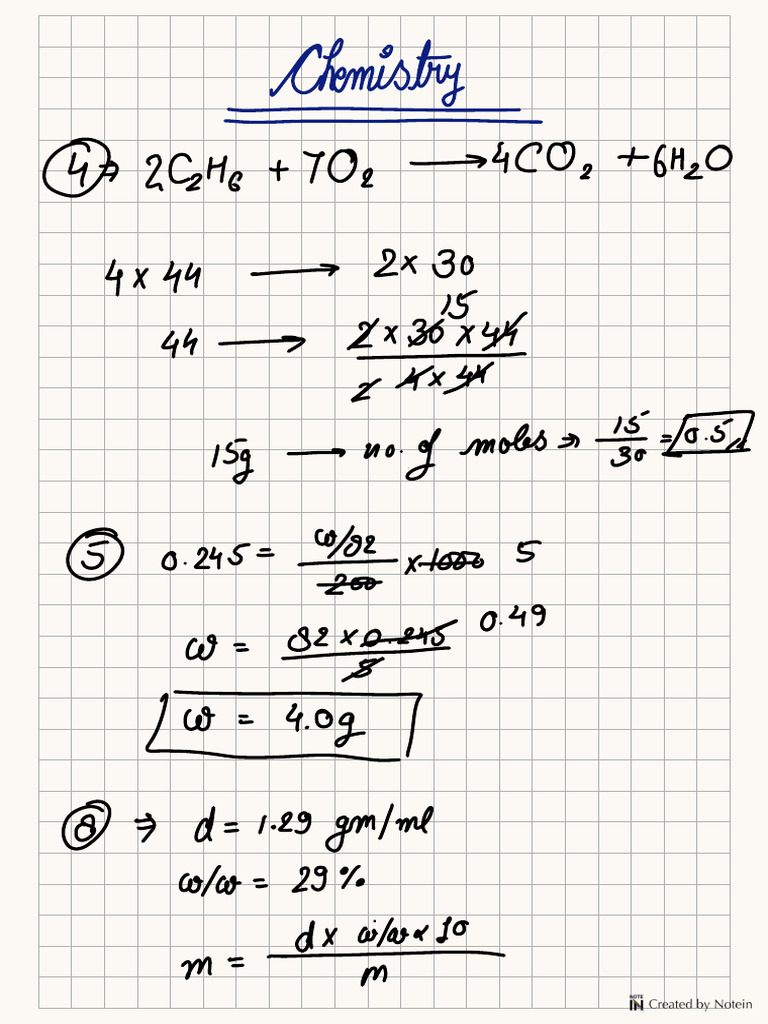 Chemistry Chapter 1 | PDF