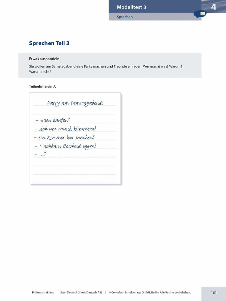 A2 Sprechen Teil 3 | PDF