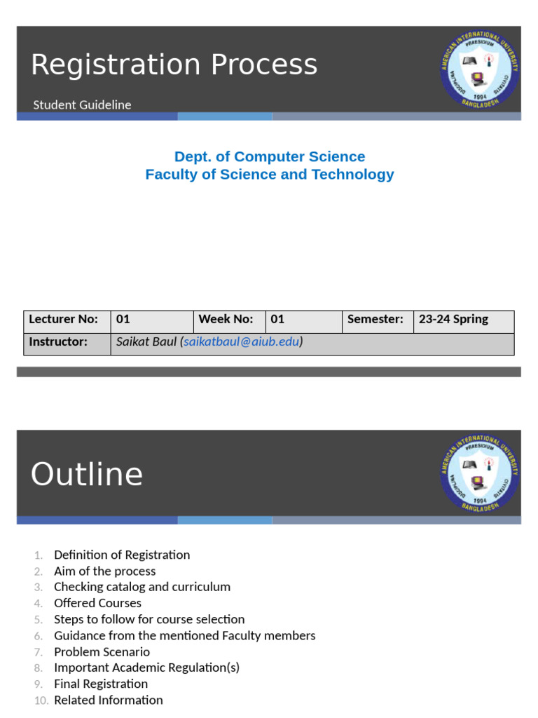Pre Registration Process | PDF