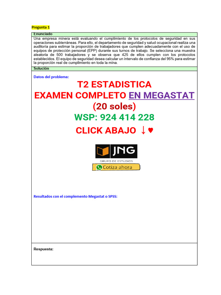 Estadistica Resuelto | PDF | Estadísticas | Valor P