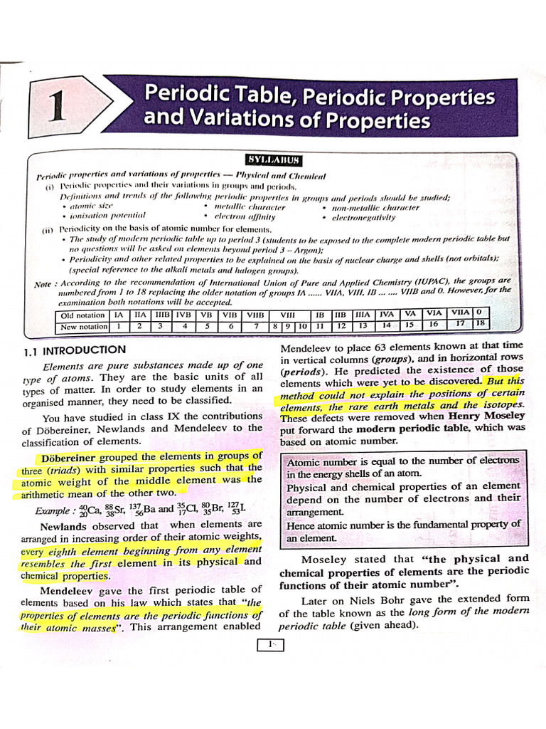 Periodic Table | PDF