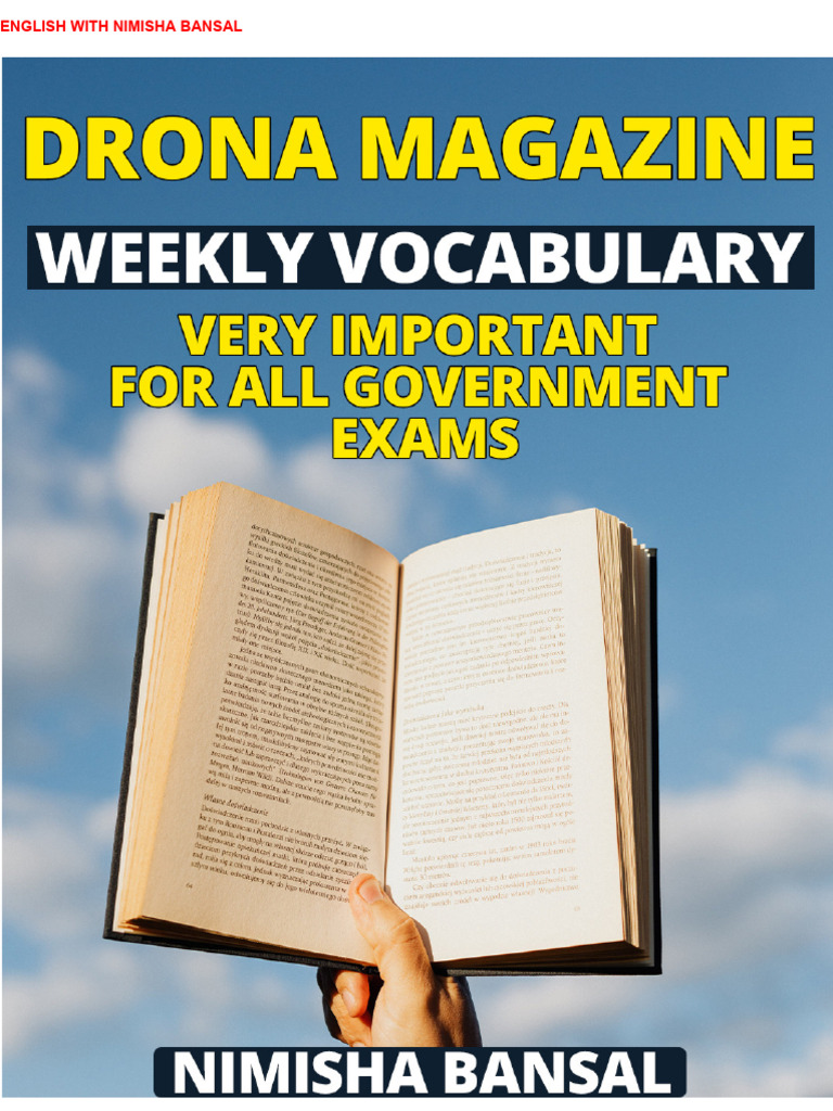 Weekly Drona Vocab Magazine PDF | PDF