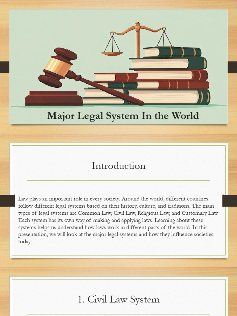 Overview of Major Legal Systems | PDF | Sharia | Common Law