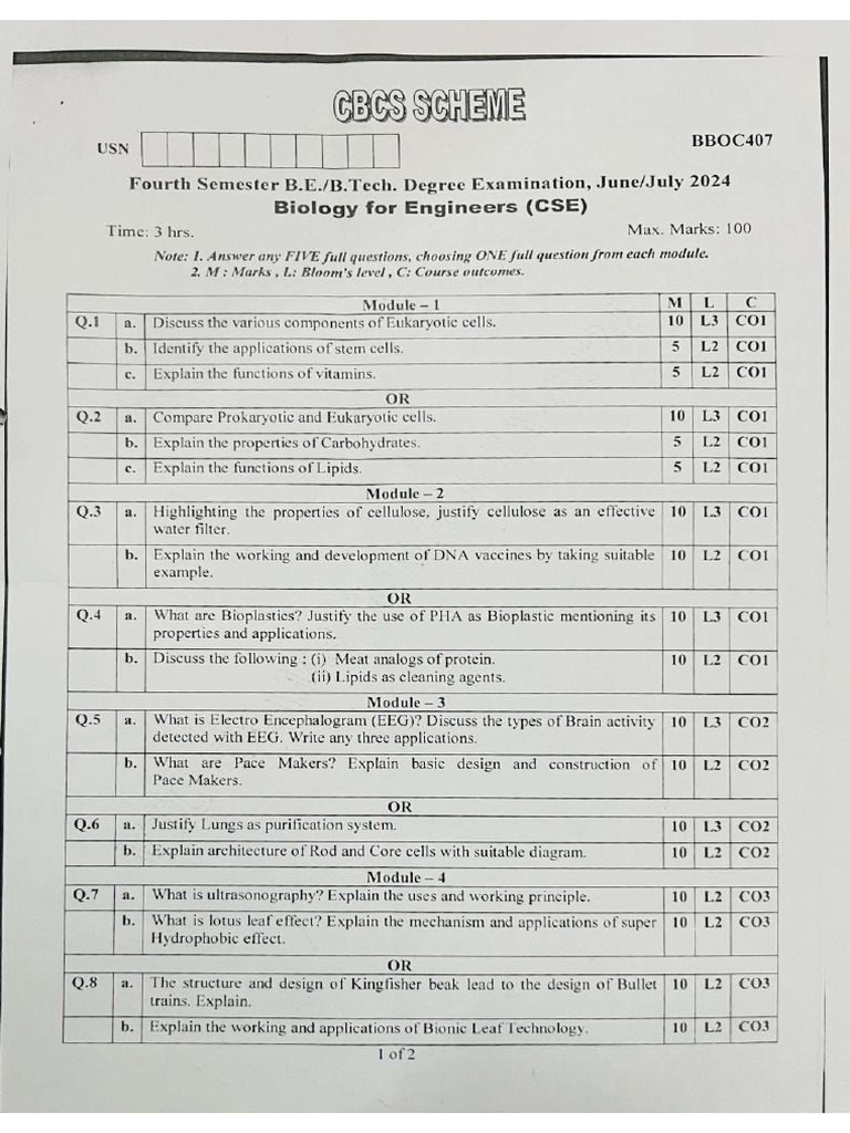 BBOC407 - June July 2023-24 | PDF