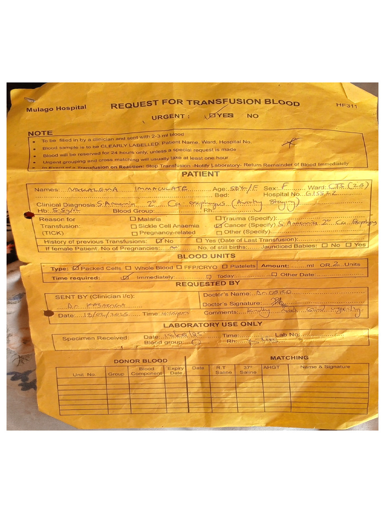 Grandma's Hospital Documents | PDF