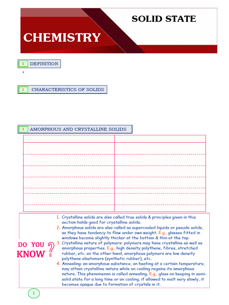 1.solid State Book | PDF | Semiconductors | Crystal Structure