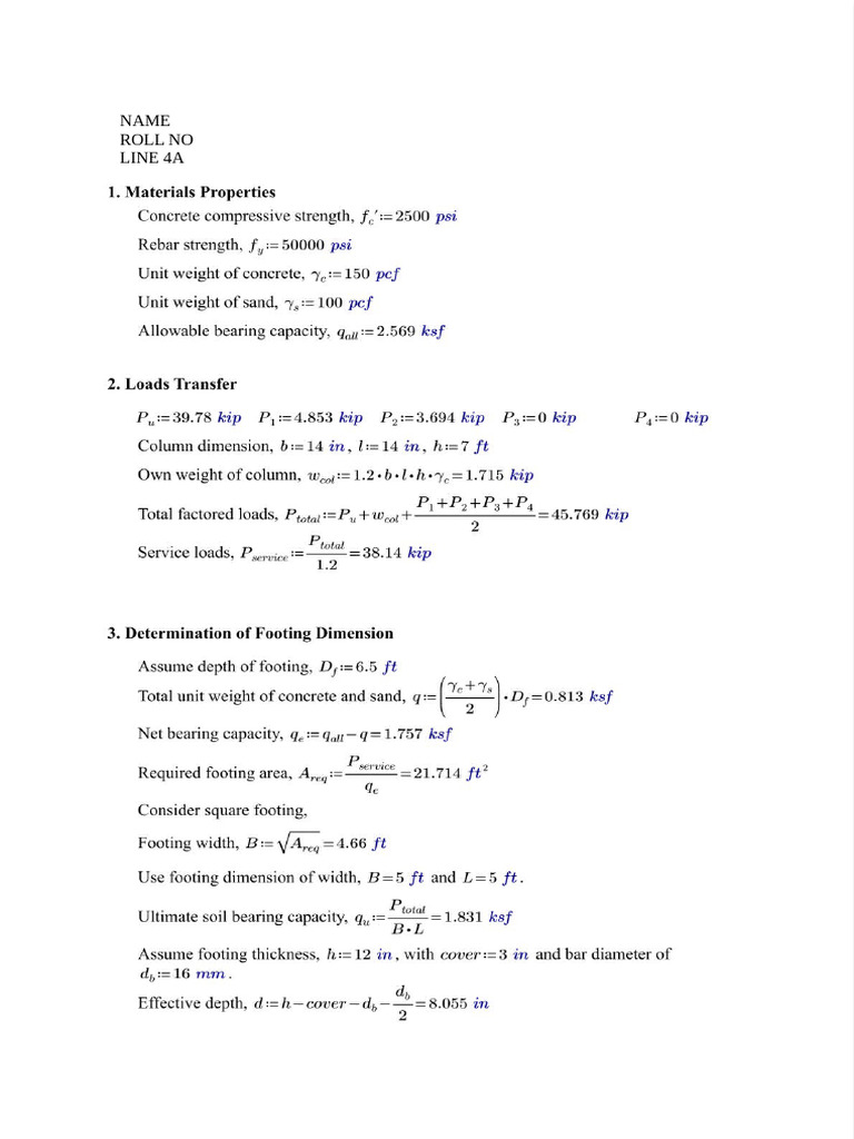 Name Roll No Line 4A | PDF