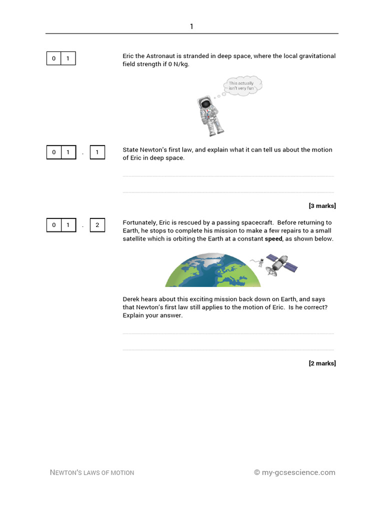 Newton's Laws of Motion Explained | PDF | Force | Newton's Laws Of Motion