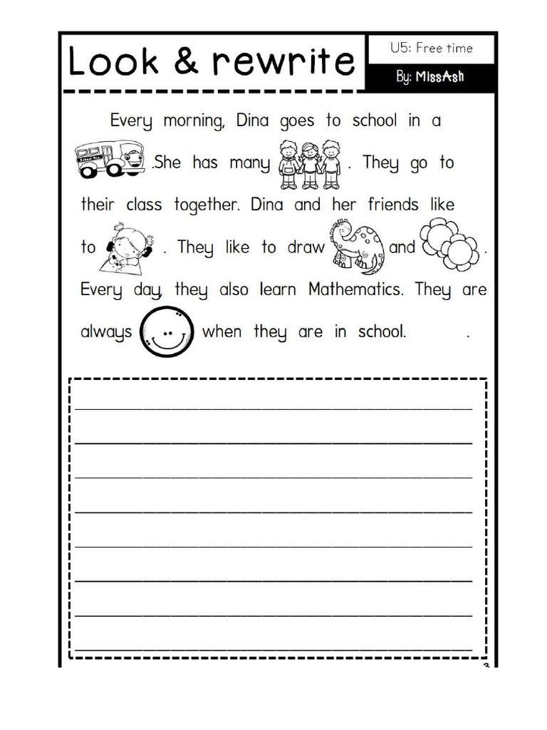 Free Time Fill in The Blanks Revision | PDF