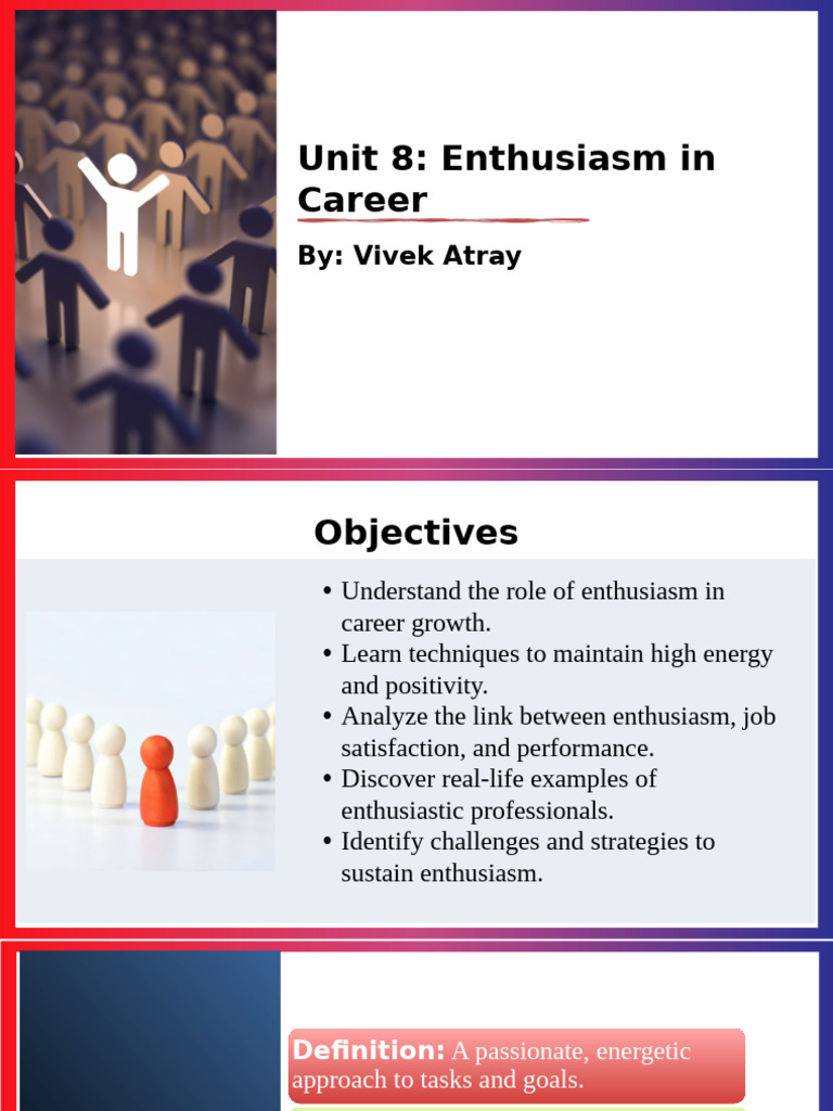 Cultivating Enthusiasm for Career Growth | PDF | Psychological ...
