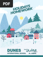 LKG Winter Holiday Homework Instructions | PDF | Language Arts & Discipline