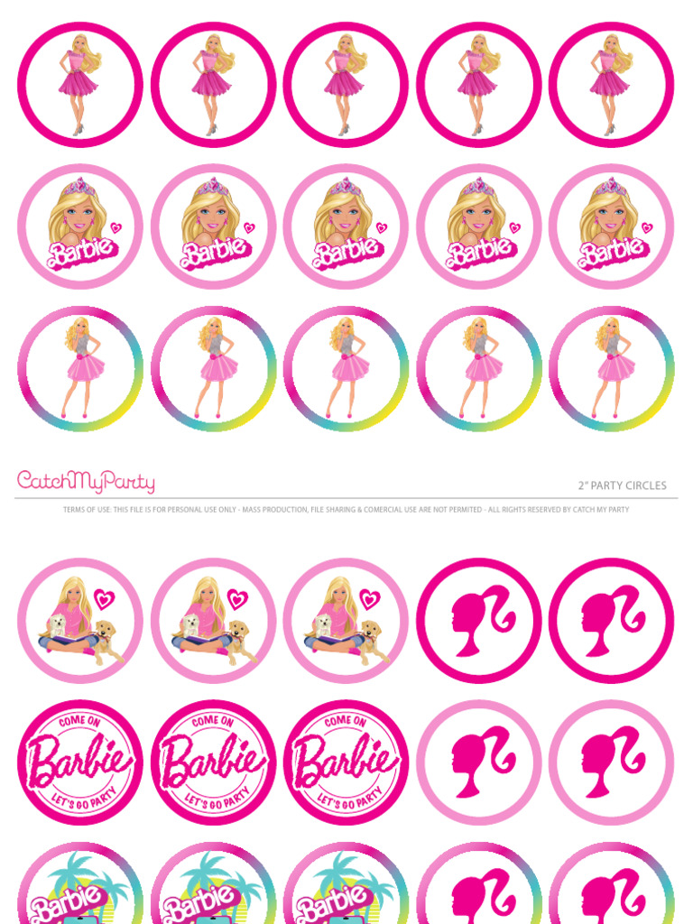 Free Barbie Party Printables | PDF