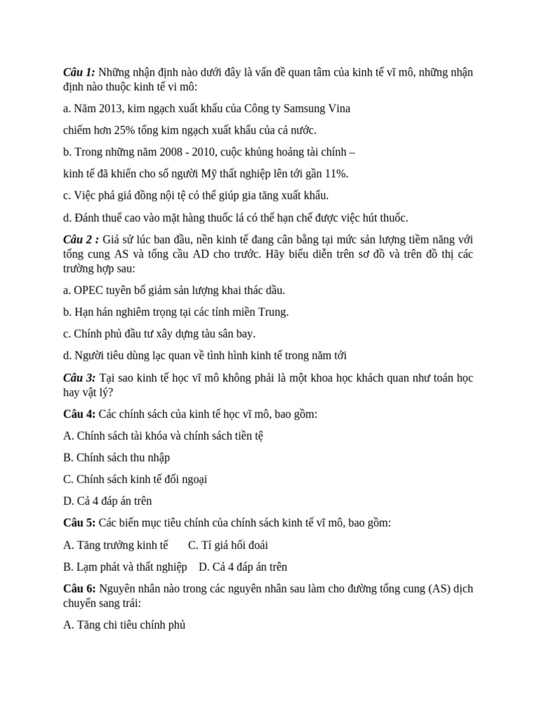 Bai Tap Chuong 1 | PDF