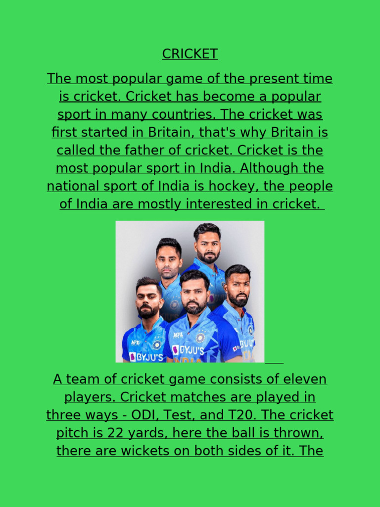3 Cricket | PDF