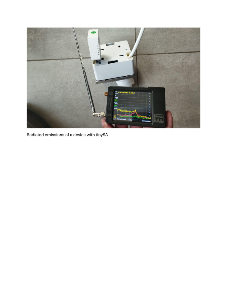 Radiated Emissions of A Device With tinySA | PDF