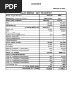 CTC Calculator and Salary Breakdown | PDF | Microsoft Excel | Employment