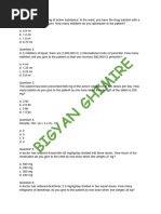 Drug Calculation Practice Problems | PDF | Dose (Biochemistry) | Chemistry