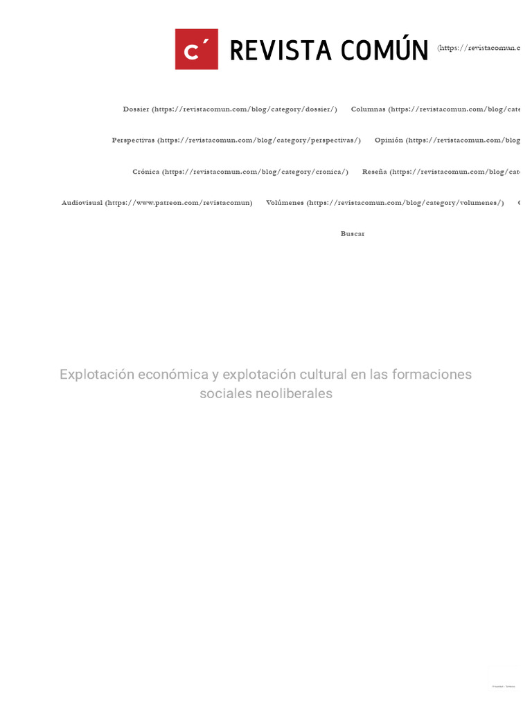 Explotación Económica y Explotación Cultural | PDF | Capital (economía ...