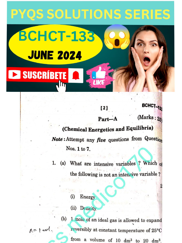 BCHCT-133 June 2024 Pyqs Solutions | PDF