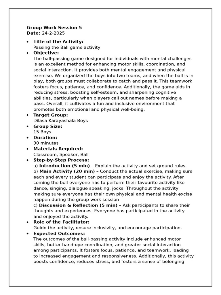Group Work Session 5 Date | PDF | Cognitive Science | Social Psychology