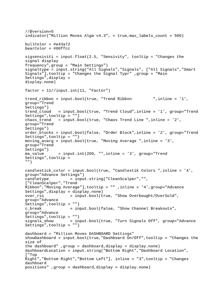 Million Moves Algo V4 3 1 | PDF | Economies | Economic Sectors