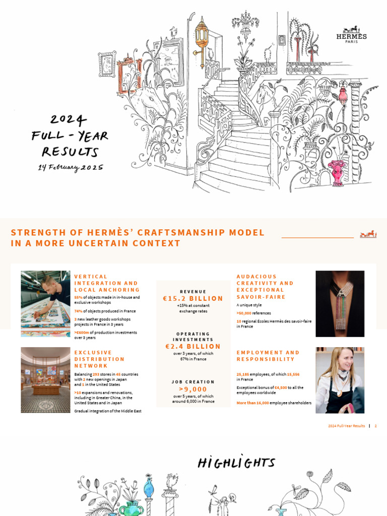 Hermes-2024fullyearresultspresentation en | PDF | Dividend | Revenue