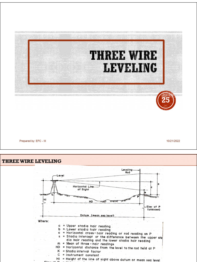 Lesson 16 Three Wire Leveling | PDF
