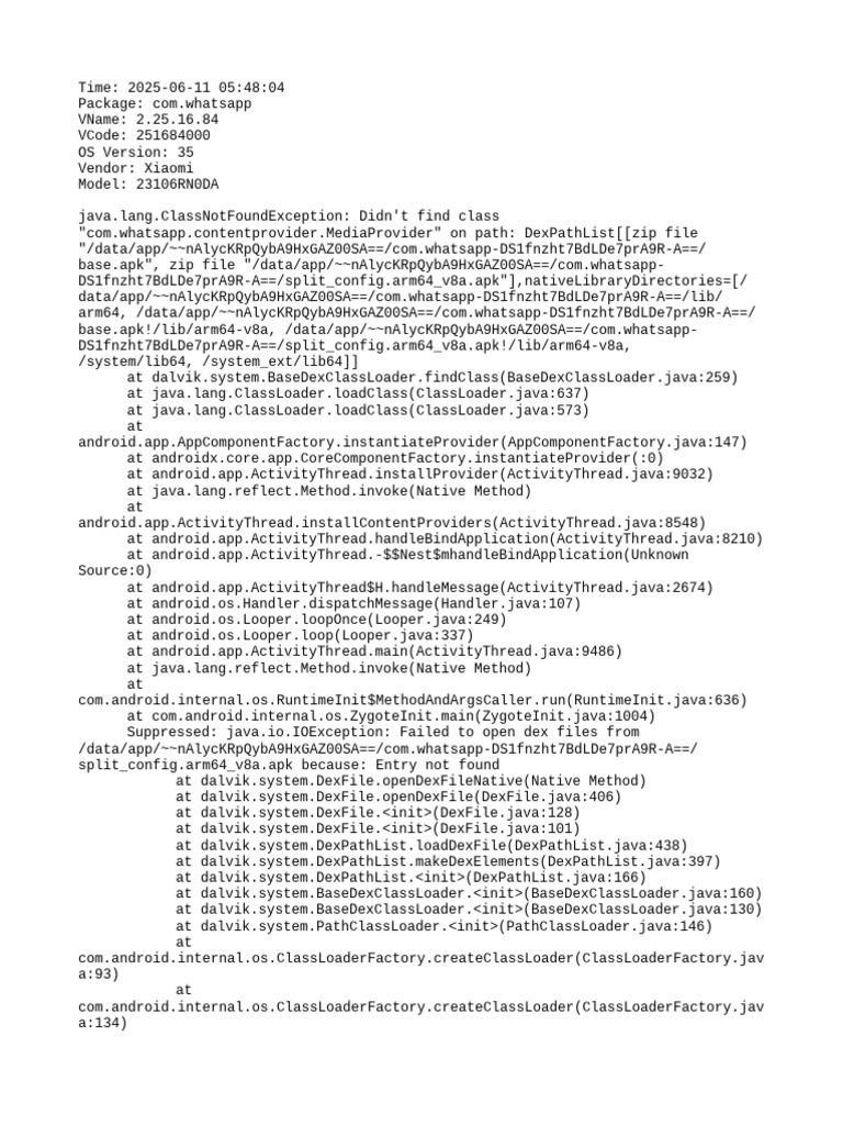 Error Log Jy.x.separation - Jvhi.dvli | PDF | Mobile Software ...