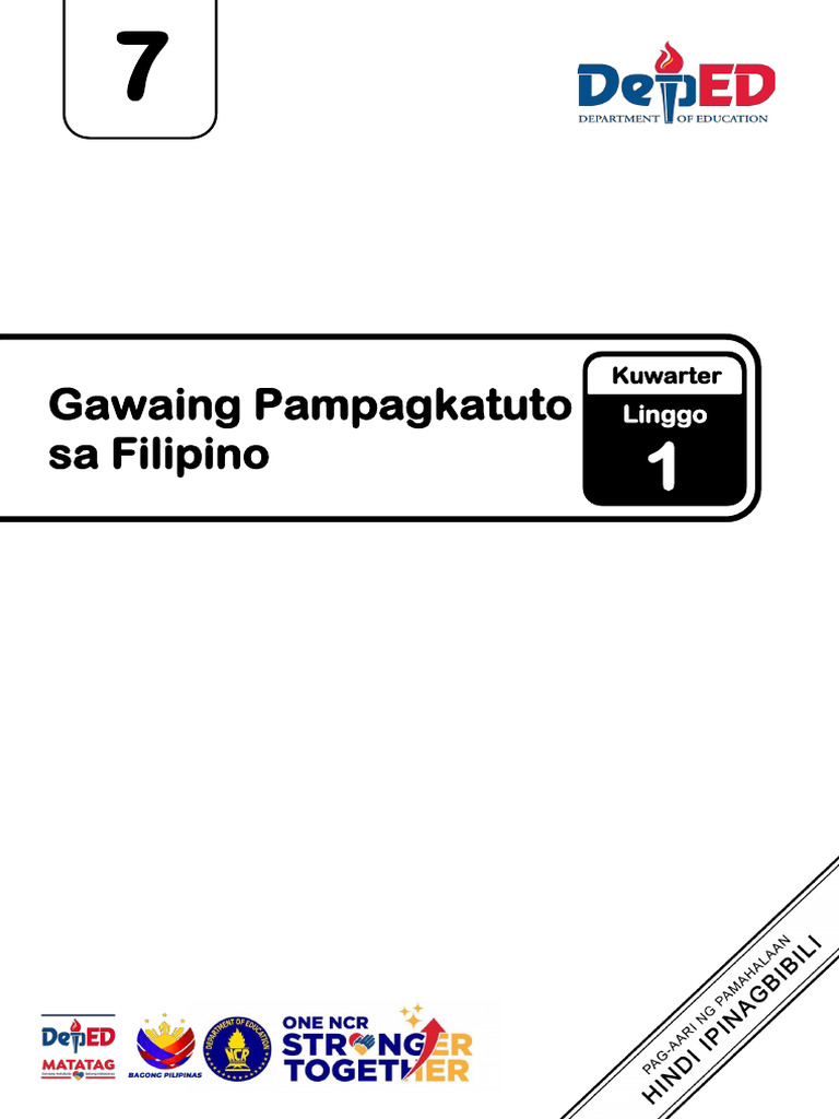 Ws g7 Filipino q1 w1 | PDF