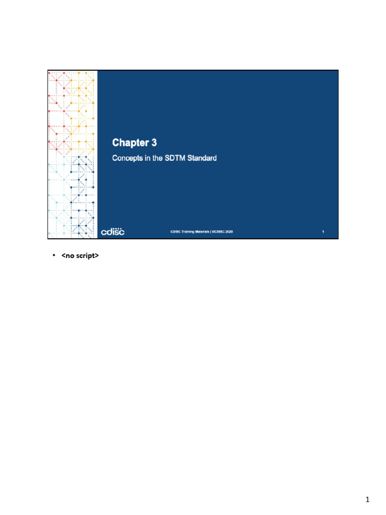 SDTM001 Chapter 3 Script | PDF | Information Retrieval | Information Technology Management